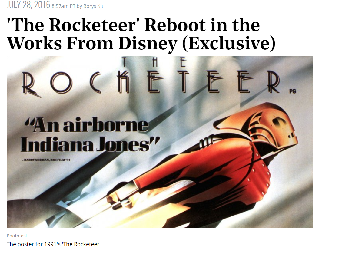 The Rocketeer (1991) – My Live Action Disney Project